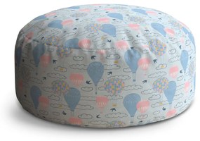 Sablio Taburet Circle Horkovzdušné barevné balóny: 40x50 cm