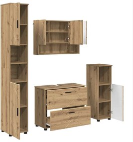Sada koupelnového nábytku 4 ks Artisanový dub 35 x 30 x 192 cm 3393052