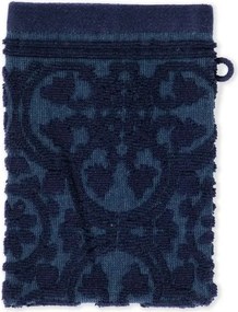 Pip Studio ručníky z bavlněného froté Tile de Pip, tmavě modré (Luxusní ručníky z bavlněného froté v designu Tile de Pip v tmavě modré barvě )