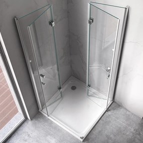 BPS-koupelny Čtvercový sprchový kout HYD-SK08B 90x90 chrom/transparent