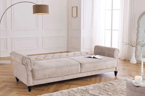 Designová rozkládací sedačka Talise 220 cm šedo-hnědá
