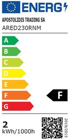 ACA Lighting SMD LED bodovka ARED 2W/230V/3000K/155Lm/IP44/100°, matný nikl