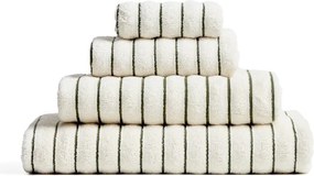 Zelený/béžový froté bavlněný ručník 50x90 cm Dorane – Kave Home