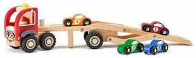 Woody Tahač se závodními auty, 27 x 8 x 11 cm