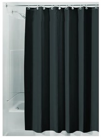 Černý sprchový závěs iDesign, 200 x 180 cm