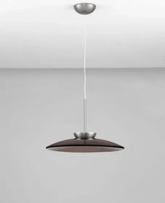 LED stmívatelný nikl-hnědý moderní lustr Esti