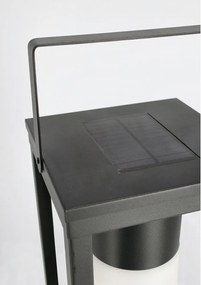 Černá solární/na USB LED lucerna (výška 38 cm) Solar – Bizzotto