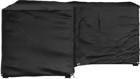 Plachta na zahradní nábytek tvar L 12 oček 185 x 185 x 90 cm 319314