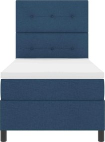Postel s boxspringem s čelo Modrá 80 x 200 cm textil 3339349
