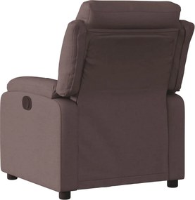 Elektrické polohovací křeslo tmavě hnědé textil 3204961