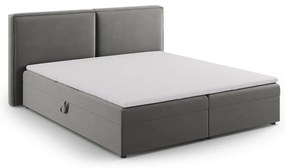 Šedá boxspring postel s úložným prostorem 180x200 cm Arendal – Cosmopolitan Design