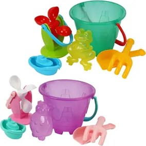 TEDDIES Sada na písek a k vodě / Kbelík, mlýnek a doplňky / plast / 20
