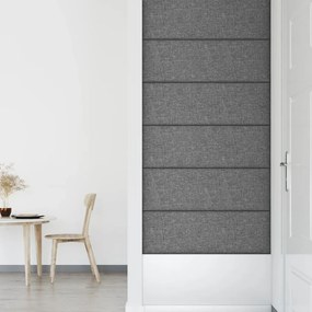 Nástěnné panely 12 ks světle šedé 90 x 30 cm textil 3,24 m² - Default Title