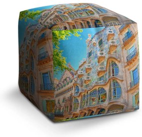 Sablio Taburet Cube Barcelona Gaudi Casa Batllo 2: 40x40x40 cm