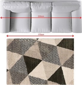 Koberec Royal beige/jungle green 120x170 cm