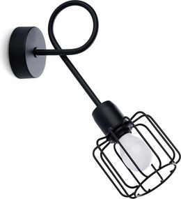 Sollux Lighting Nástěnné svítidlo BELUCI 1S černé
