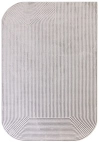 Tribeca Design Kusový koberec Zoom Shape Silver Grey Rozměry: 120x170 cm