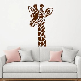 Živá Zeď Samolepka na zeď Žirafa hlava Barva: černá