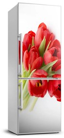 Wallmuralia Nálepka fototapeta Červené tulipány 60x180 cm