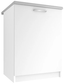 Kuchyňská skříňka Belini spodní 60 cm bílý mat s pracovní deskou  TOR SD60/0/WT/WT/0/E