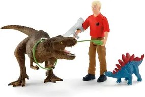 SCHLEICH Dinosaurs 41465 Útok Tyranosaura rexe / Sada figurek / od 4 l