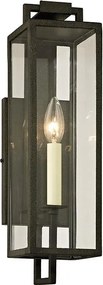 HVLG B6381-CE Venkovní nástěnné svítidlo BECKHAM kov/sklo železo/čirá E14 1x40W - HUDSON VALLEY (Troy)
