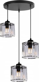 Toolight - ELEGANCE LAMPA SUFITOWA APP210-3CPR KRYSZTAŁ SREBRNA, OSW-08552