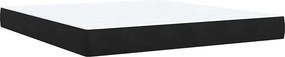 Box spring postel s matrací černá 180x200 cm samet 3285658