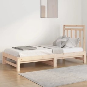 Výsuvná postel 2x (90 x 190) cm masivní borovice,  3108357