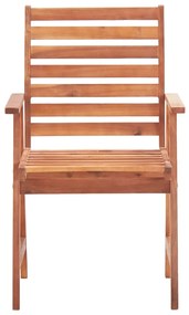 Zahradní jídelní židle 4 ks masivní akáciové dřevo - Default Title