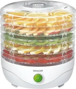 SENCOR SFD 750WH bílá / Sušička ovoce / 250 W / Průměr síta: 23 cm