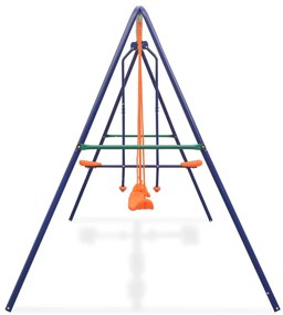 vidaXL Marketos Sada houpaček se 4 sedačkami oranžová