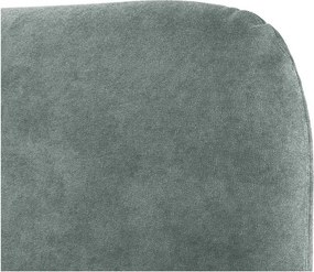 Světle modrá čalouněná dvoulůžková postel s roštem 140x200 cm Vera – Micadoni