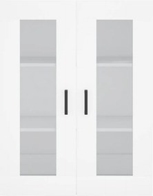 Skříň highboard bílá 69,5 x 34 x 180 cm kompozitní dřevo 3198657