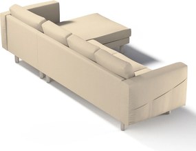 Potah na pohovku IKEA Norsborg 4-místná se šezlongem barva béžová látka pletený vzor