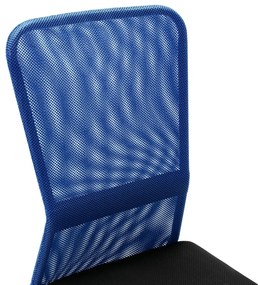 vidaXL Kancelářská židle černá a modrá 44x52x100 cm síťovina textil