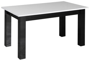MAXIVA Konferenční stolek - MT24, lesklá bílá/lesklá černá