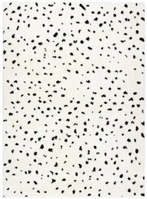 Dywany Łuszczów, Kusový koberec Mode 8508 cream/black, 80x150, bílá, chodba / předsíň