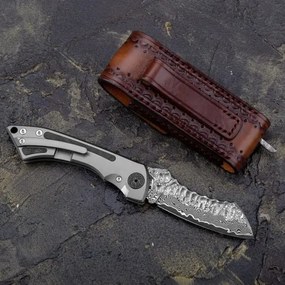 KnifeBoss damaškový zavírací nůž Raptor EDC VG-10