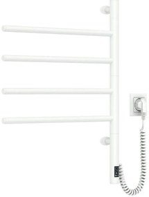 Navin Elektrický otočný sušák na ručníky s term. ARABESQUE 150W/230V 64,6 cm IP44 bílá 12-123033-4860