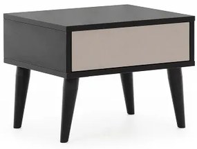 Černý noční stolek Ufficio