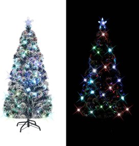 Předem osvětlený vánoční stromek se stojanem a LED 180 cm optické vlákno 242427