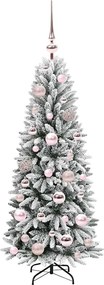 Umělý vánoční stromeček Bílá 120 cm PVC, plast, ocel a PE 3396023