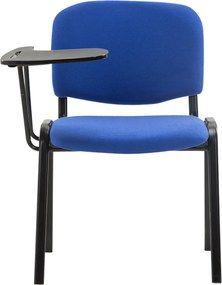 Sada 4 ks židle Ken s skládací stůl látka – modrá