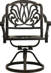 vidaXL Zahradní otočné židle 2 ks litý hliník [315576] Barva: Bronzová