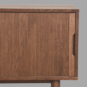 LABEL51 dřevěný příborník JULE tmavý 60x130 cm ME-70.033