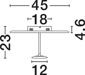 Matně bílé ocelové LED stmívatelné stropní svítidlo Nima – Nova Luce
