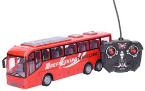 Wiky Autobus na dálkové ovládání, Červený, 32 cm