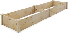 Costway Zvýšená dřevěná postel Venkovní dřevěný květináč na zeleninu