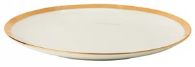 Lunasol - Dezertní talíř se zlatým lemem Coupe 20.5 cm set 4 ks – Flow (492541)